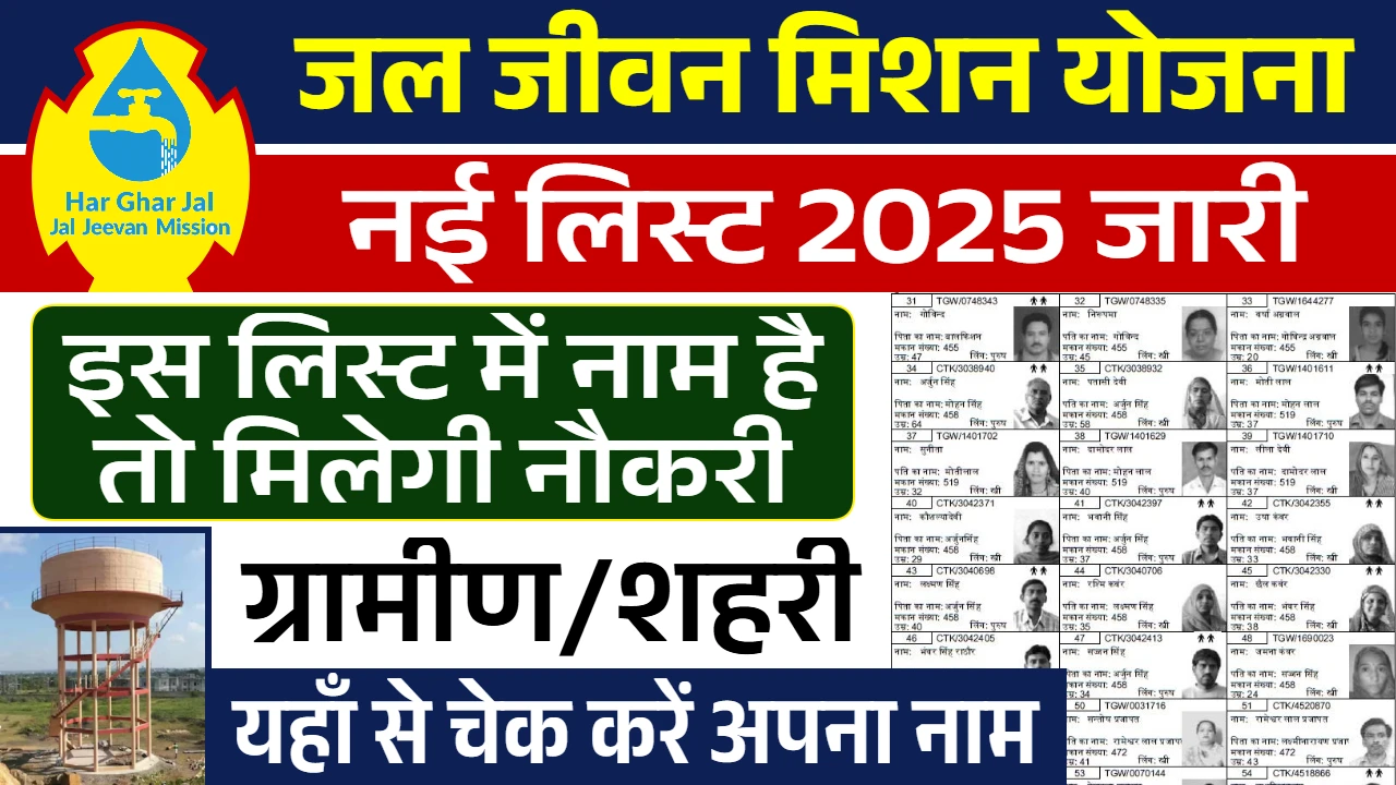 📝 Jal Jeevan Mission Yojana 2025 – ग्रामीण भारत को शुद्ध जल देने की ...